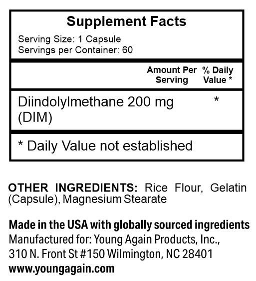 DIM (Di-Indole Methane) - A Powerful Dietary Supplement – Young Again